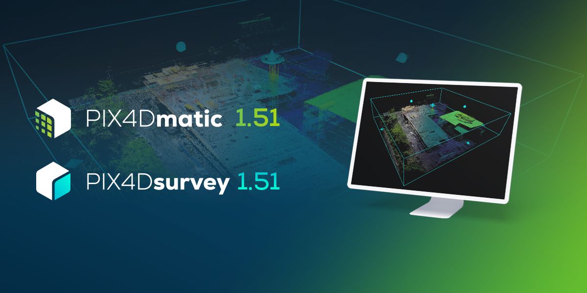 PIX4D has updated the PIX4Dmatic 1.51 and PIX4Dsurvey 1.51 software